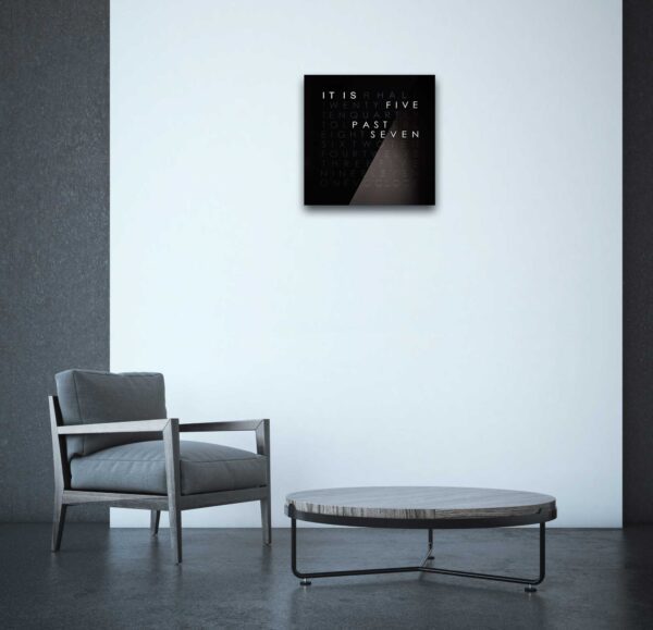 Word Clock byTimeBrandits - A Unique Clock with a difference.